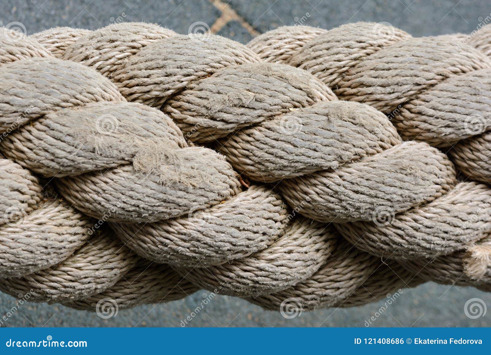 Thick Rope Close-up. Texture of Weaving. Stock Photo - Image of sailing ...