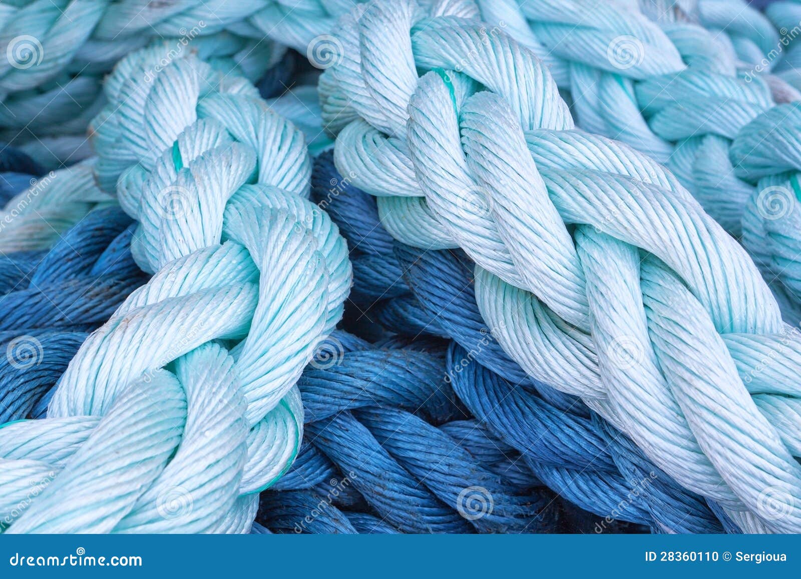 Thick Rope Marine Close-up. Stock Photo - Image of grey, material: 28360110