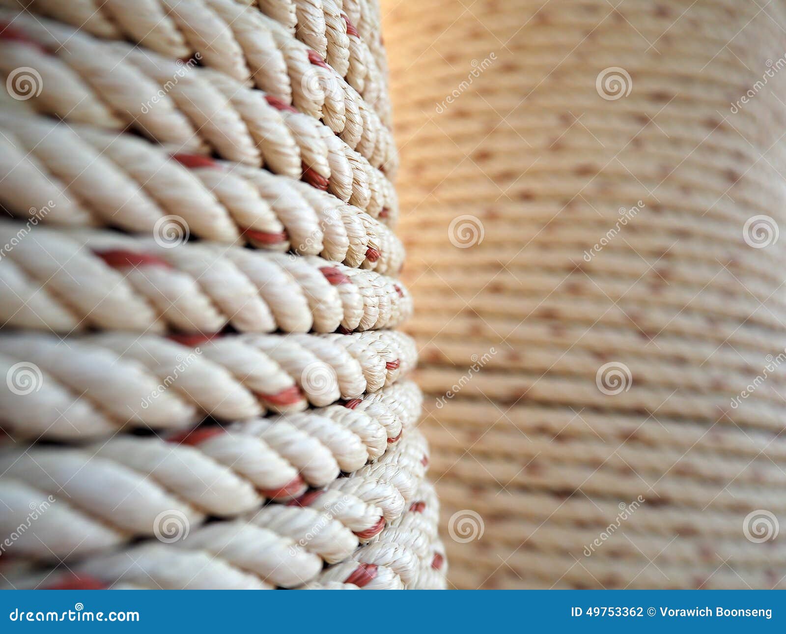 Rope Wrapped Around The Pole Royalty-Free Stock Photography ...