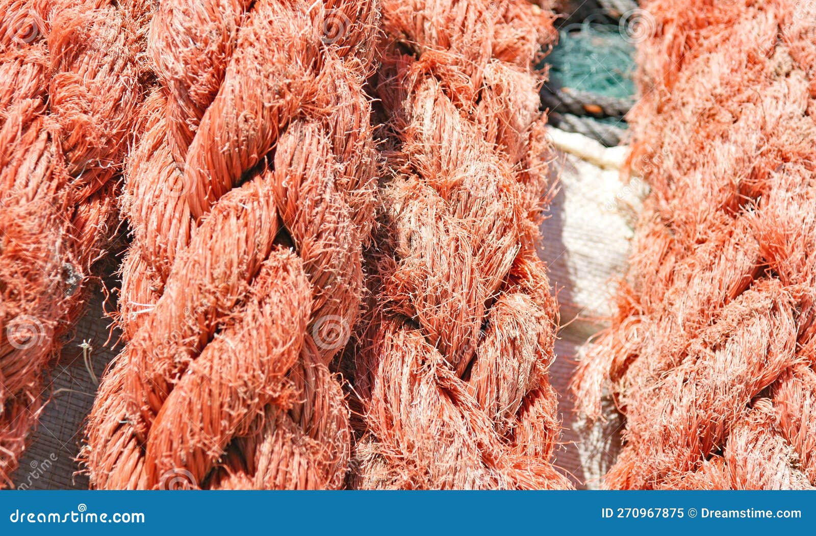 Thick Ropes for Backgrounds Stock Image - Image of lines, texture ...