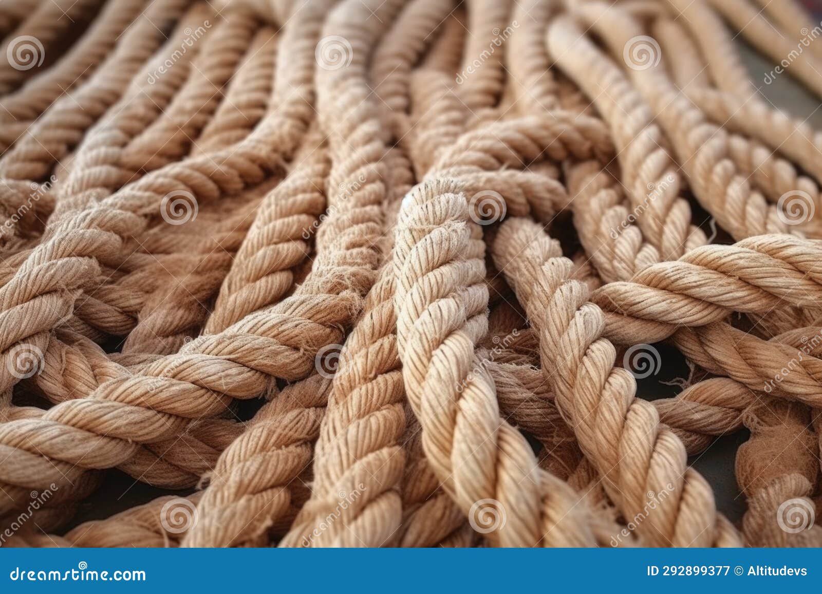 Thick Ropes on the Ground without Any Usage Stock Image - Image of texture, twisted: 292899377