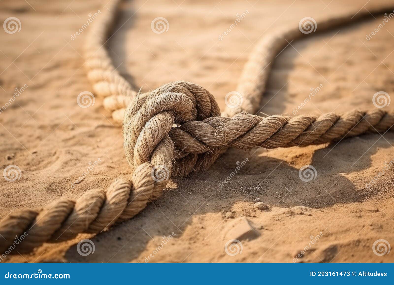 Thick Ropes on the Ground without Any Usage Stock Image - Image of ...