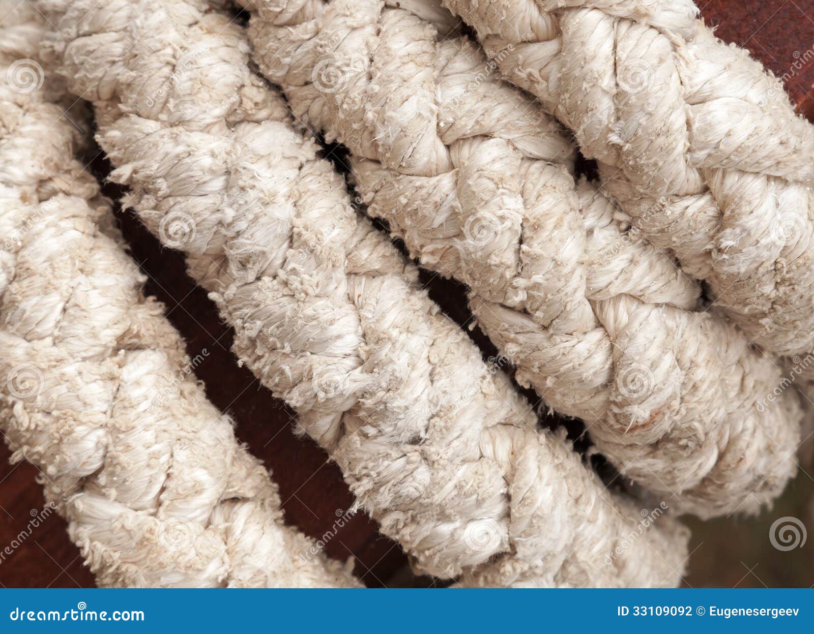 Thick Rough Gray Marine Rope Stock Photo - Image of backdrop, brown ...
