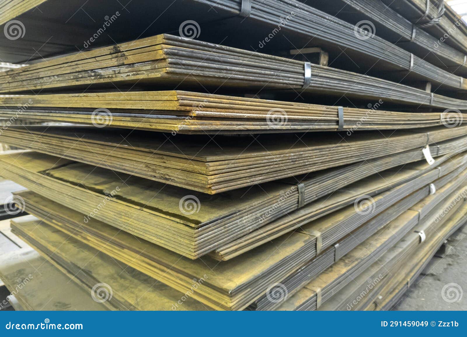 Thick Rusty Hot Rolled Steel Sheets Stack Corner, Close-up Stock Image ...