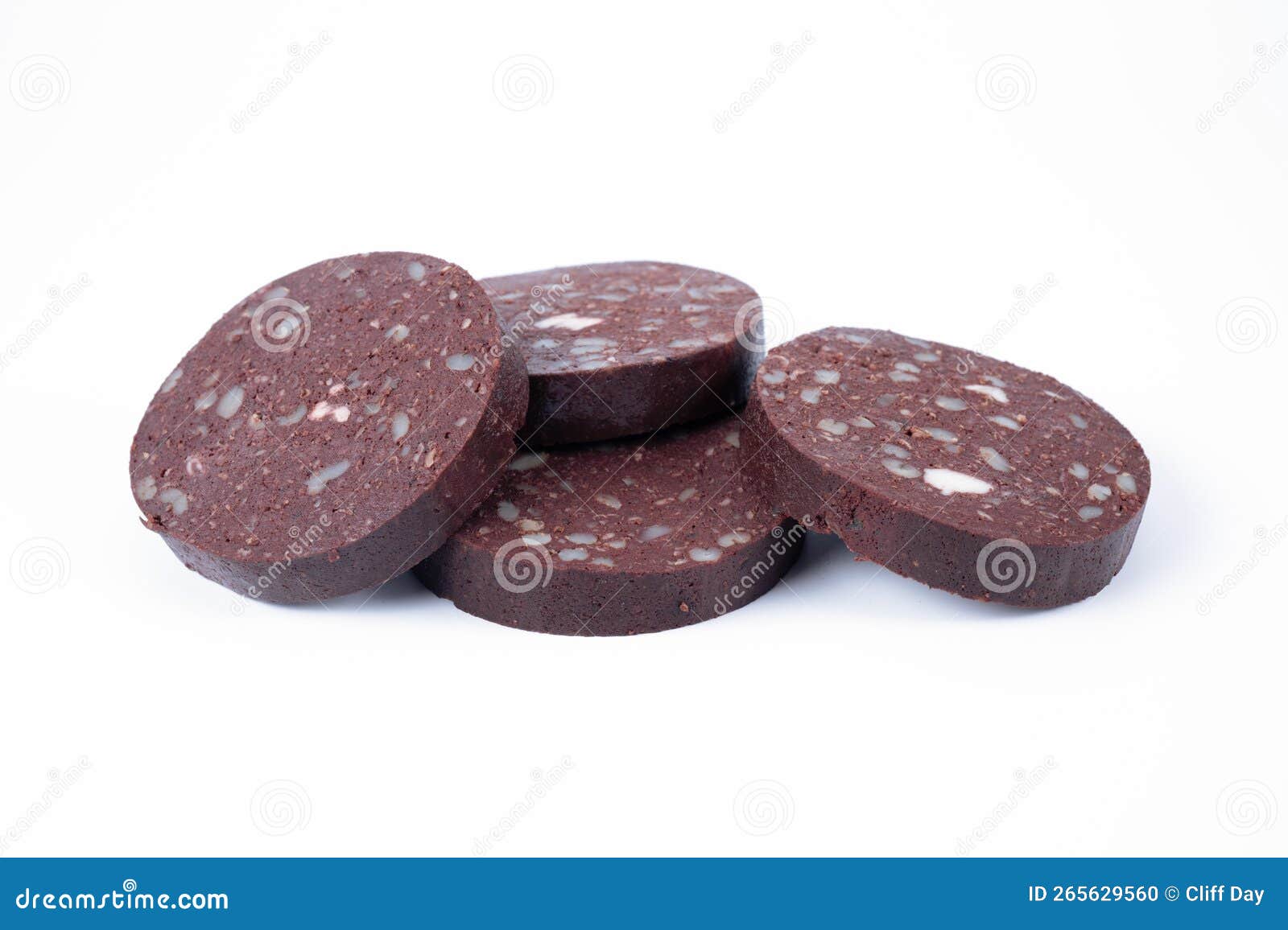 Thick Slices of Pork Farmhouse Black Pudding Stock Photo - Image of ...