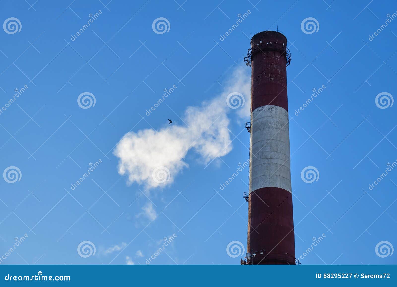 Thick Smoke Belching from Factory Chimneys Stock Image - Image of ...