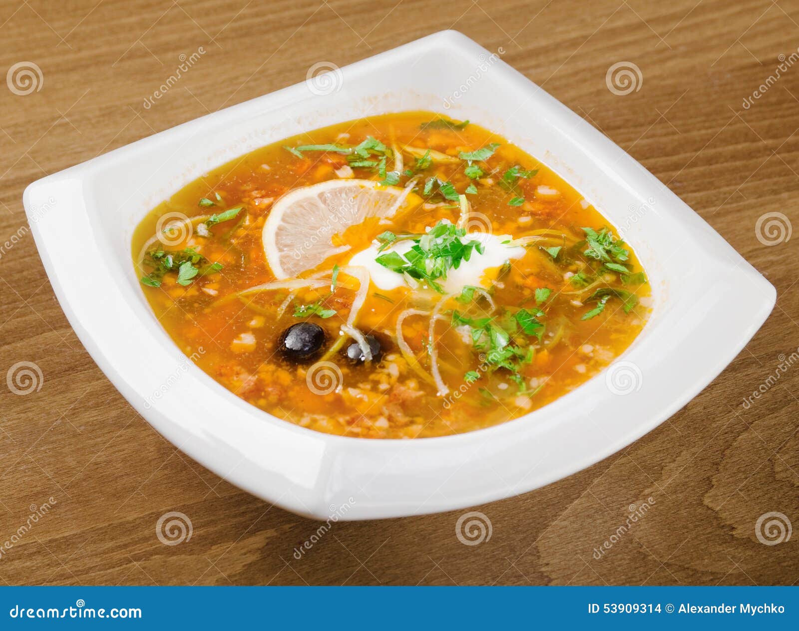 Thick soup - solanka stock photo. Image of healthy, shot - 53909314