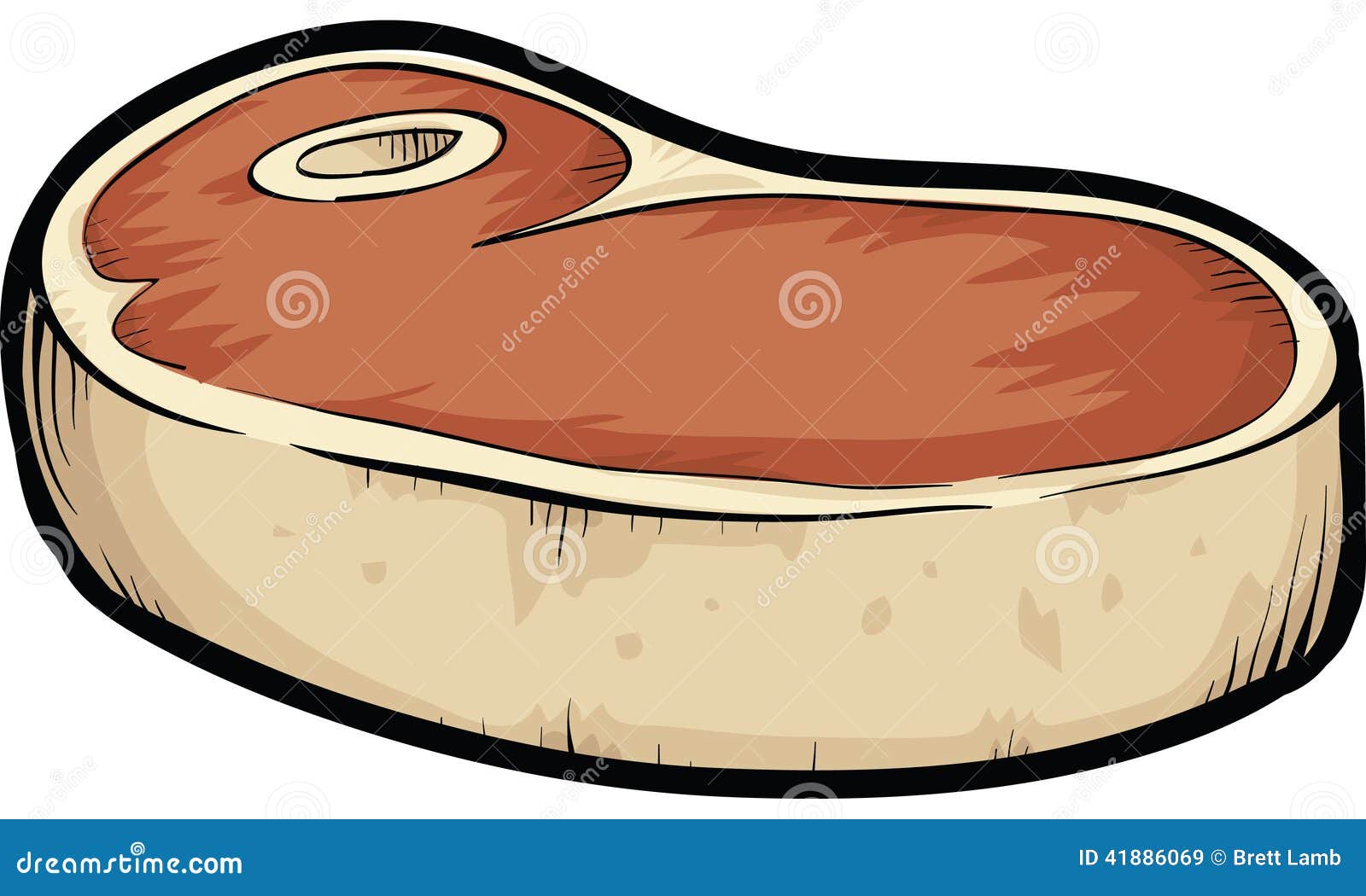 Thick Steak stock illustration. Illustration of delicious - 41886069