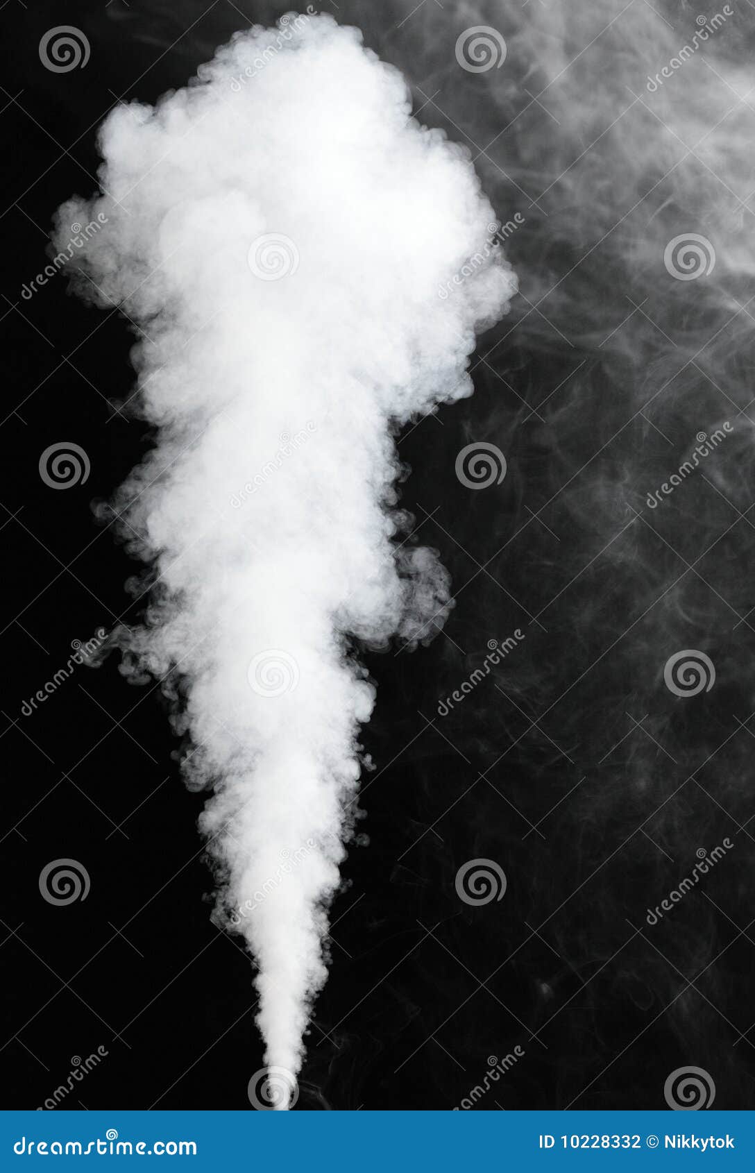 Thick Stream of Fog Isolated Stock Photo - Image of dynamic, isolated ...