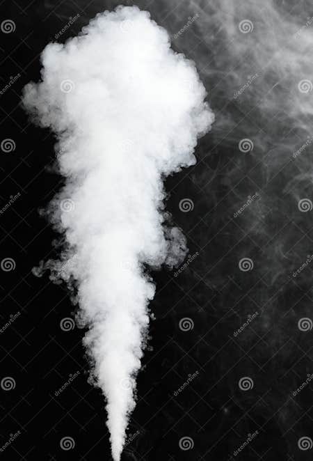 Thick Stream of Fog Isolated Stock Photo - Image of dynamic, isolated ...