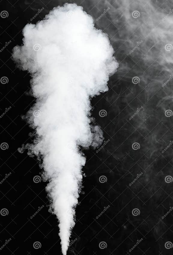 Thick Stream of Fog Isolated Stock Photo - Image of dynamic, isolated ...