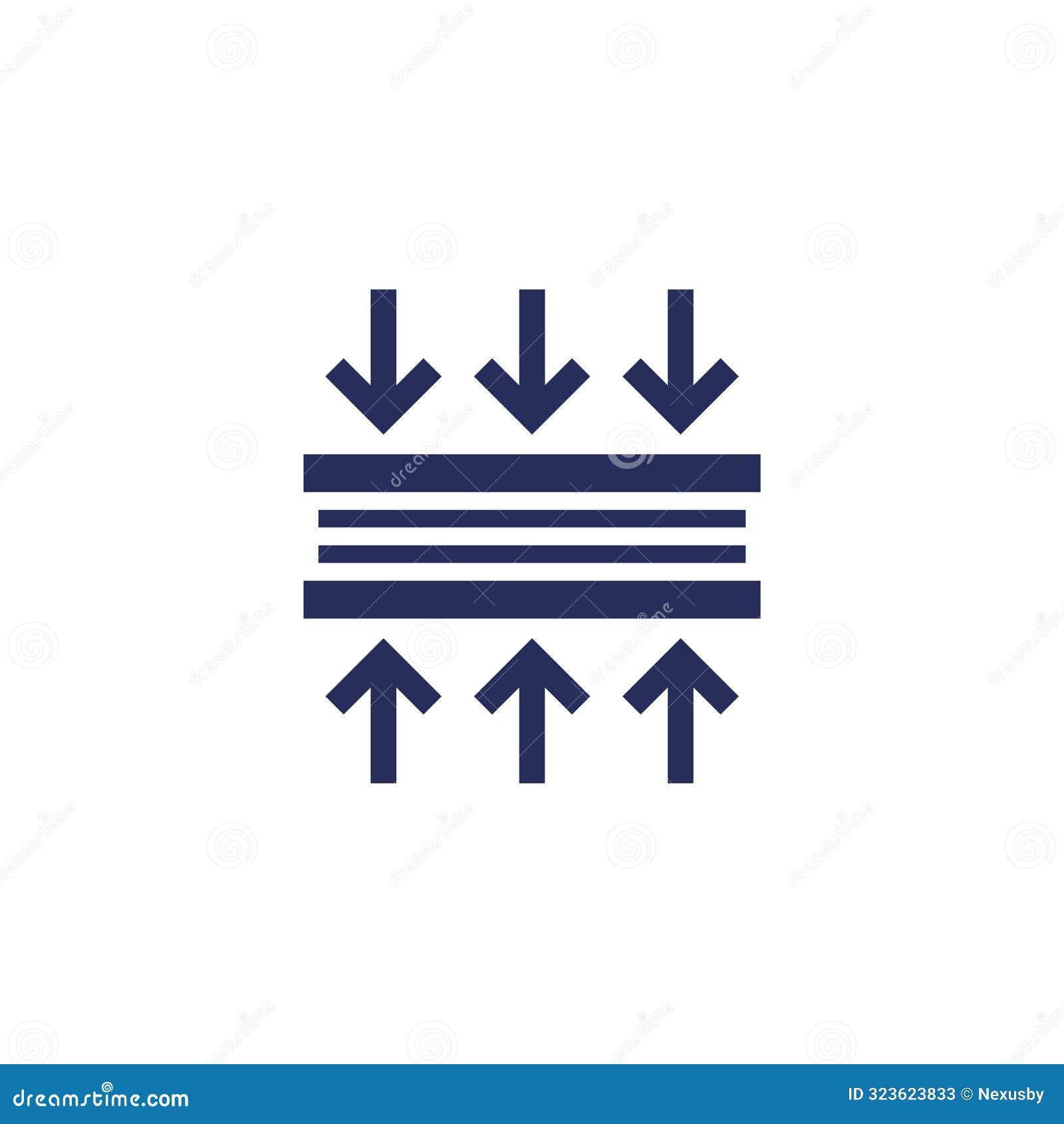 Thick or Thickness Icon, Vector Stock Vector - Illustration of complex ...