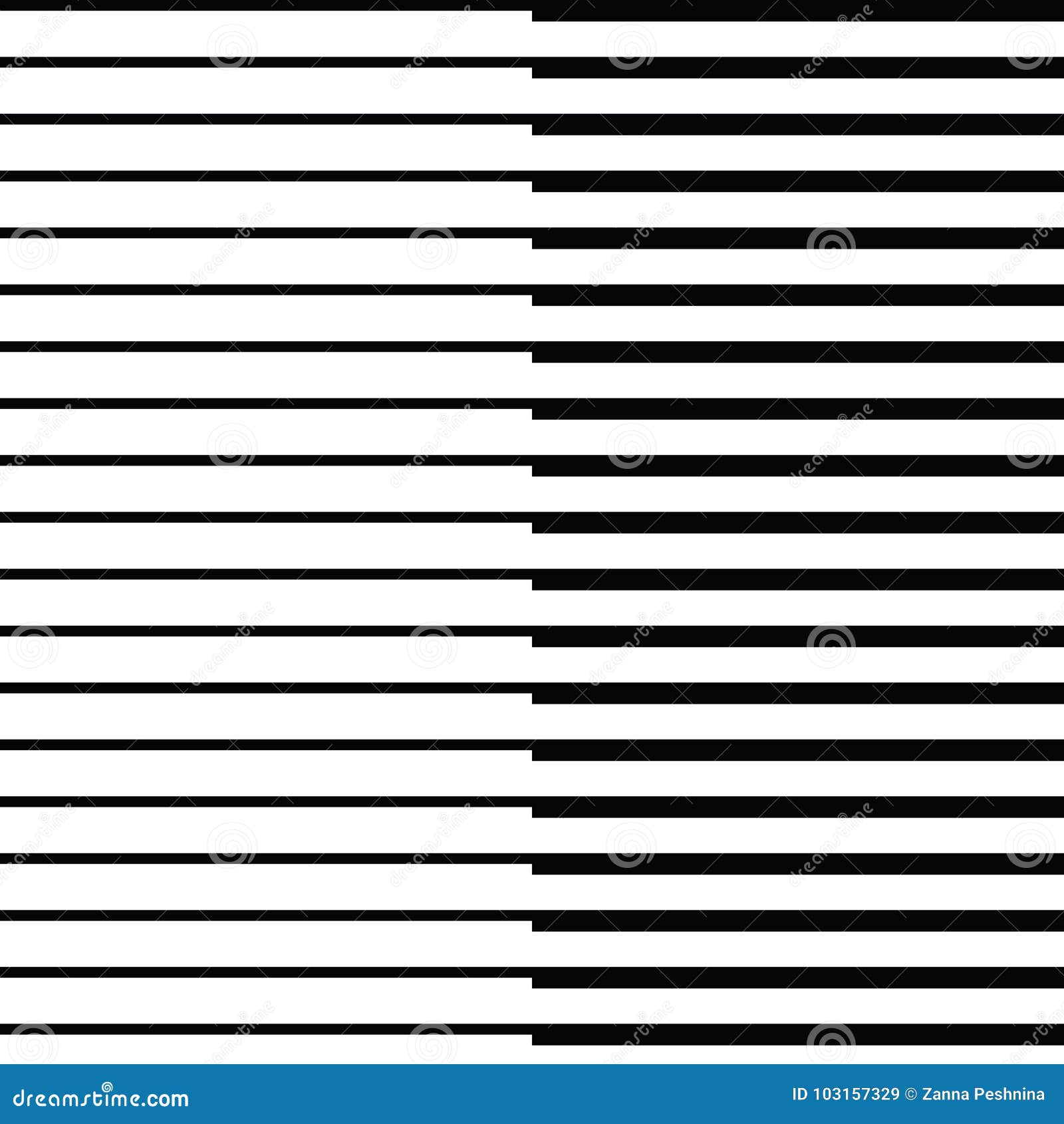 Thick and Thin Parallel Lines in a Row Stock Illustration ...