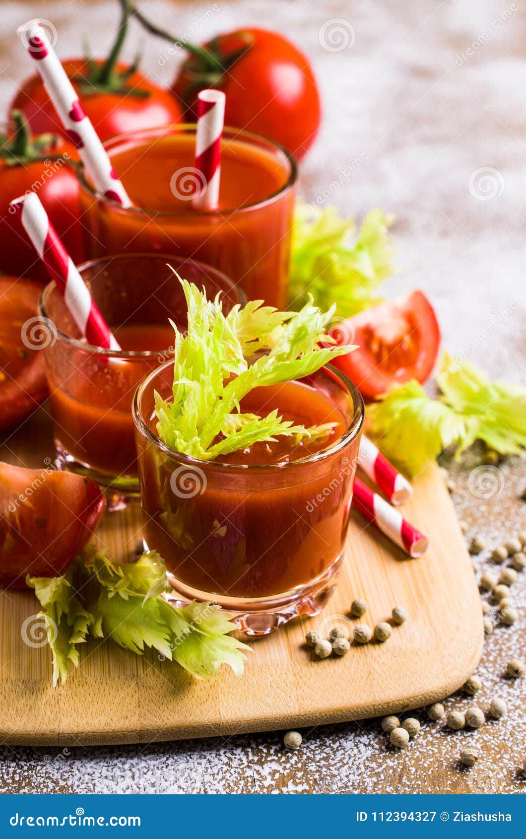 Thick Tomato Juice with Celery Stock Image - Image of ingredient ...