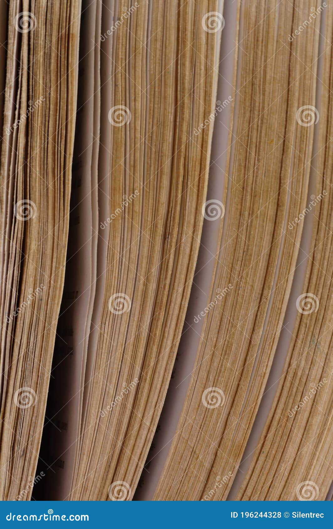 A Thick Used Old Book for Learning with Lots of Content. Stock Photo ...