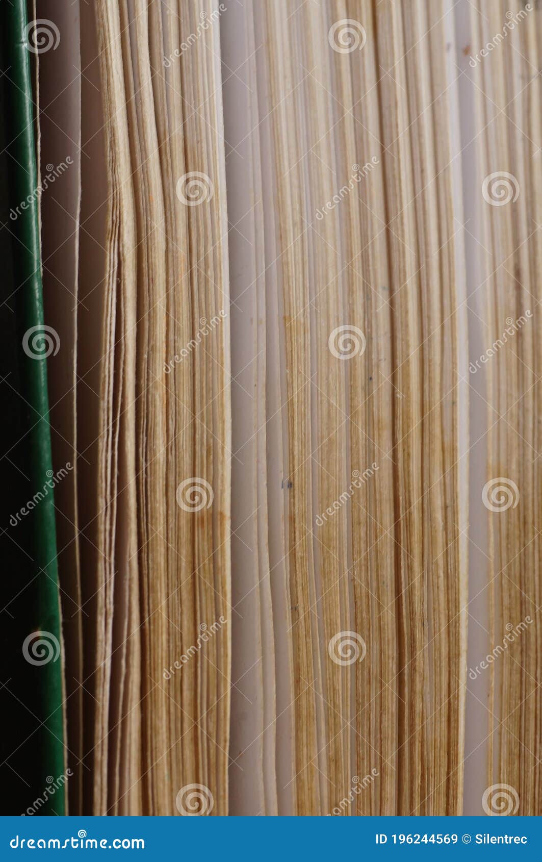A Thick Used Old Book for Learning with Lots of Content. Stock Image ...