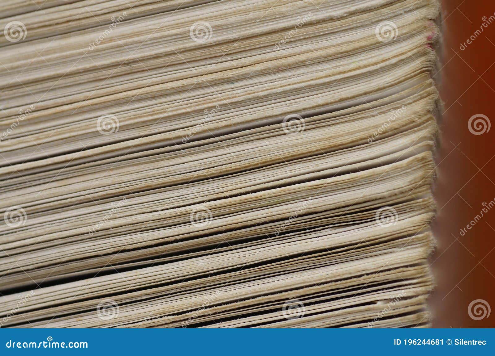 A Thick Used Old Book for Learning with Lots of Content. Stock Image ...