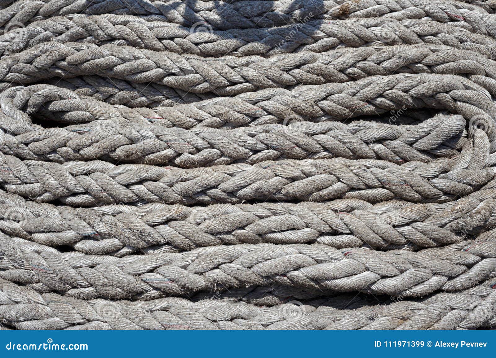 Thick white ropes. stock image. Image of line, close - 111971399