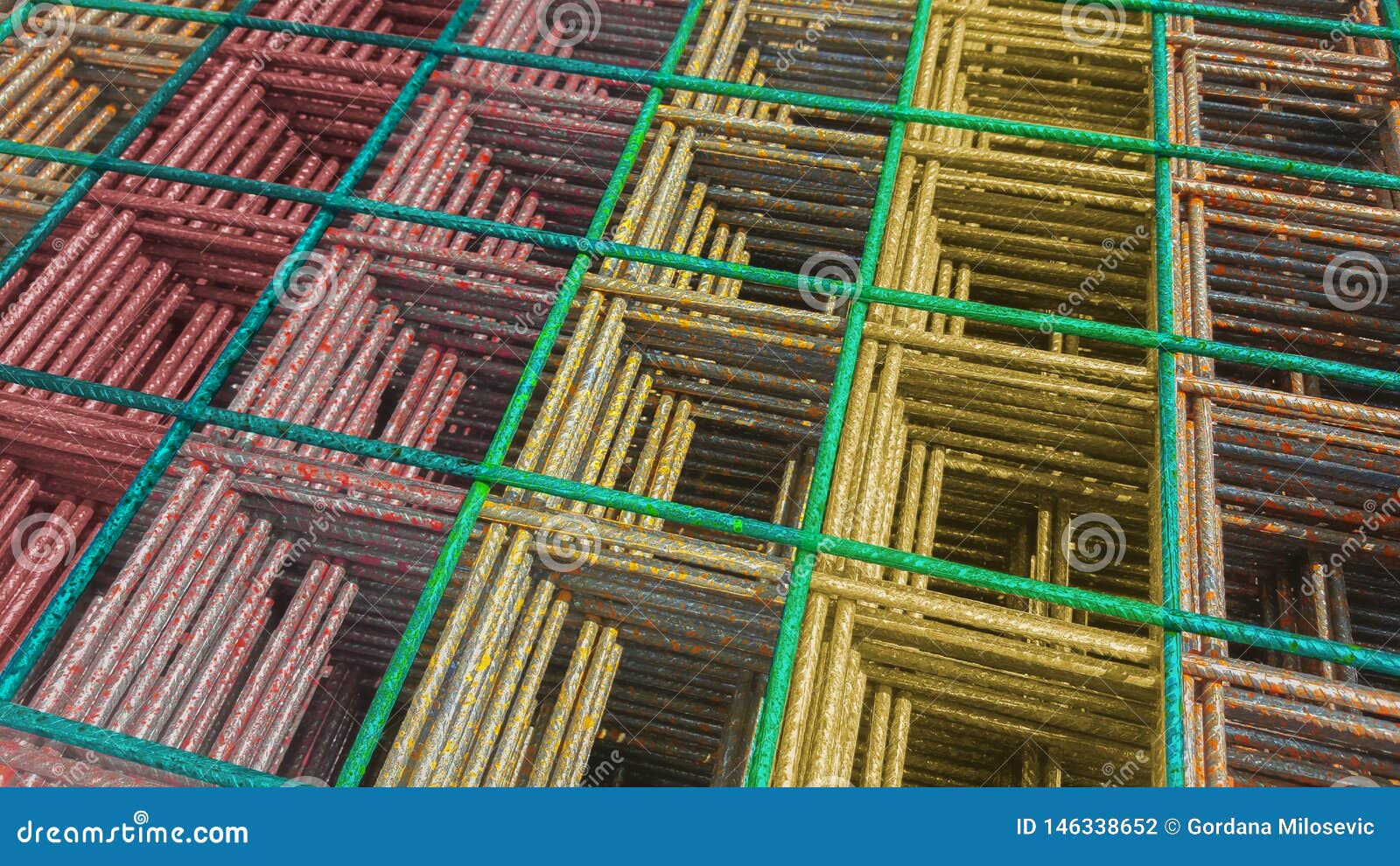 Thick Wire in Layers. Wired Pattern in Color Stock Illustration ...