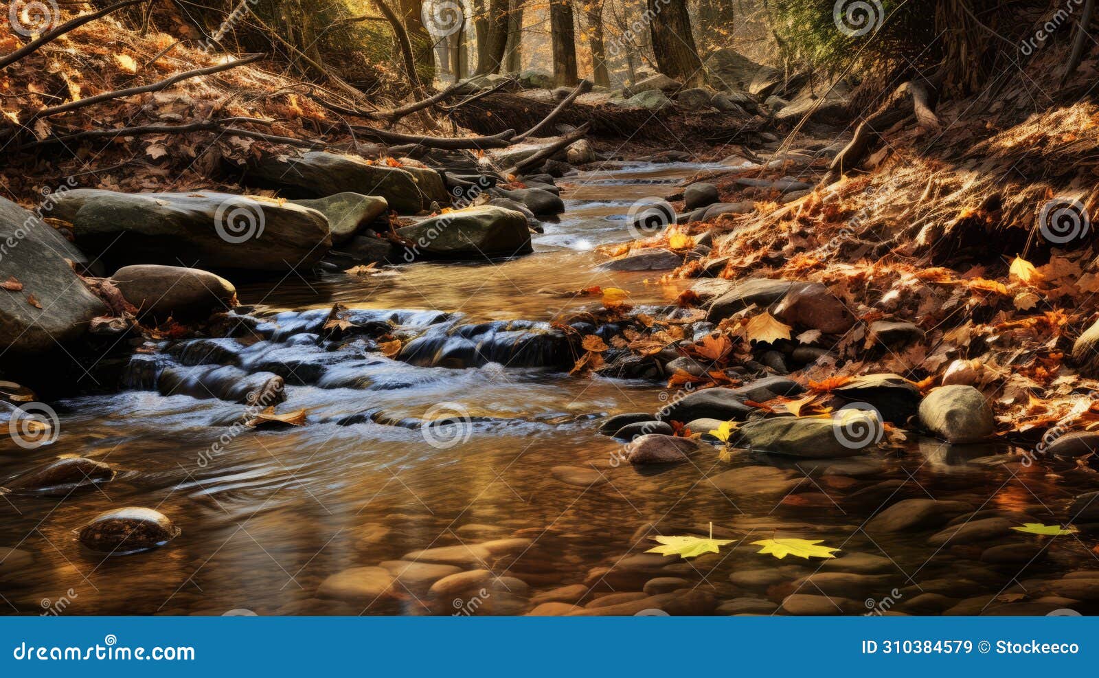 Award Winning 32k Hdr Photography of Thicket Stream in Fall Stock ...