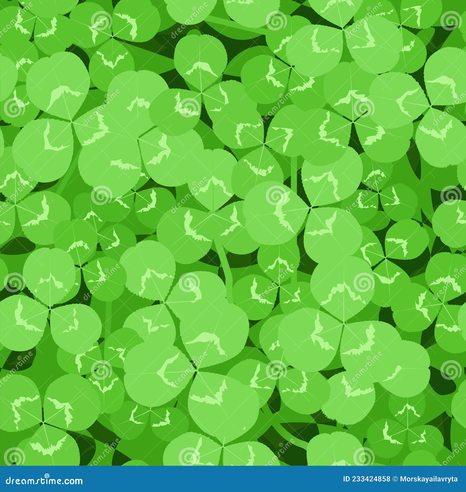 Thickets of clover. stock illustration. Illustration of shamrock ...