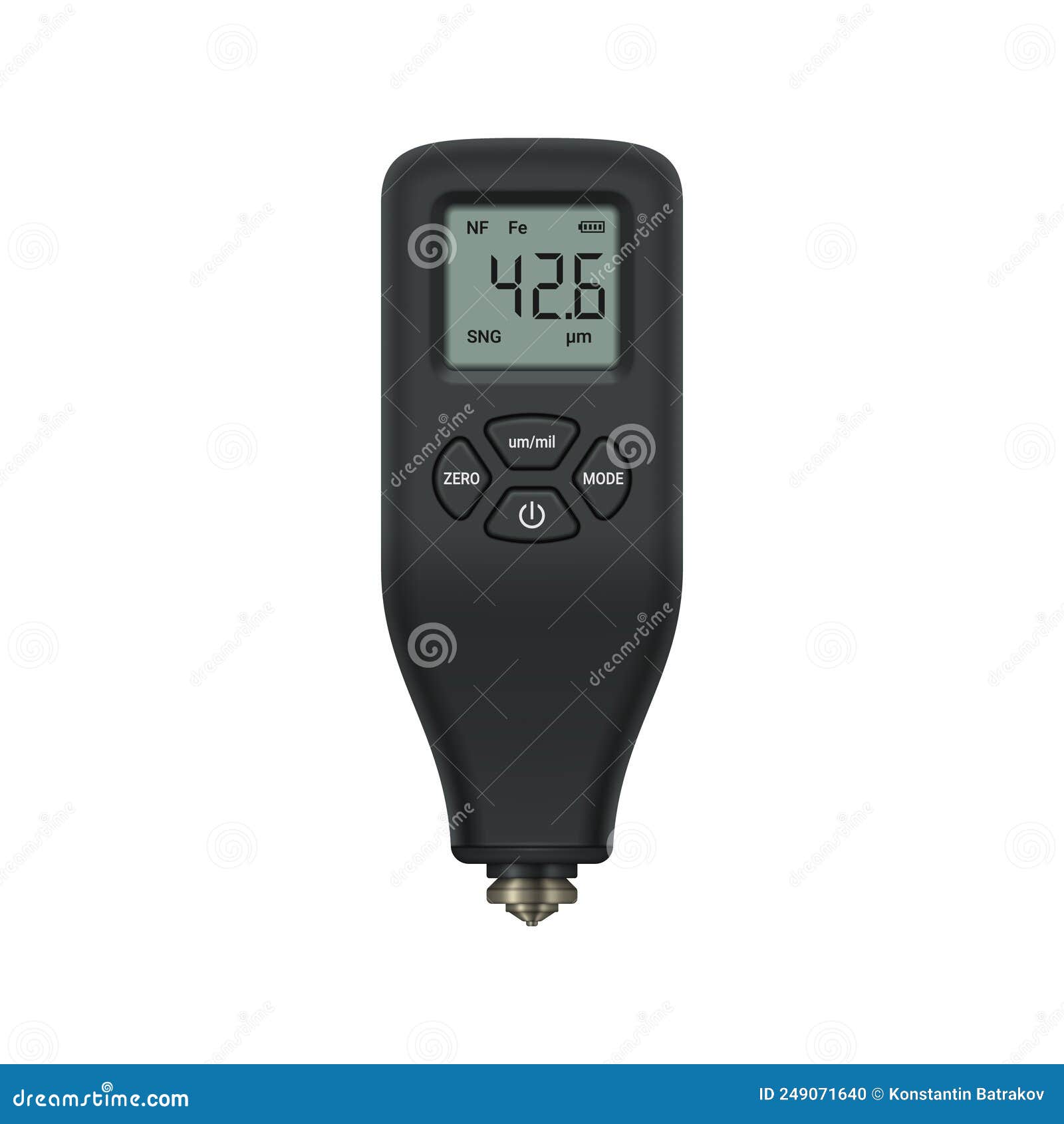 Thickness Gauge Isolated on White Background. Stock Vector ...