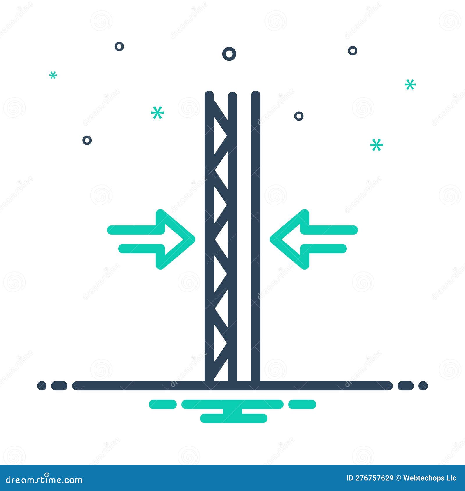 Mix Icon for Thickness, Fatness and Heavy Stock Vector - Illustration ...