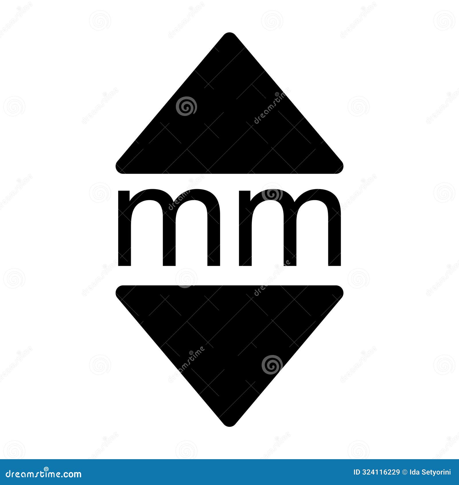 Thickness Icon, Measuring Thickness Stock Illustration - Illustration ...