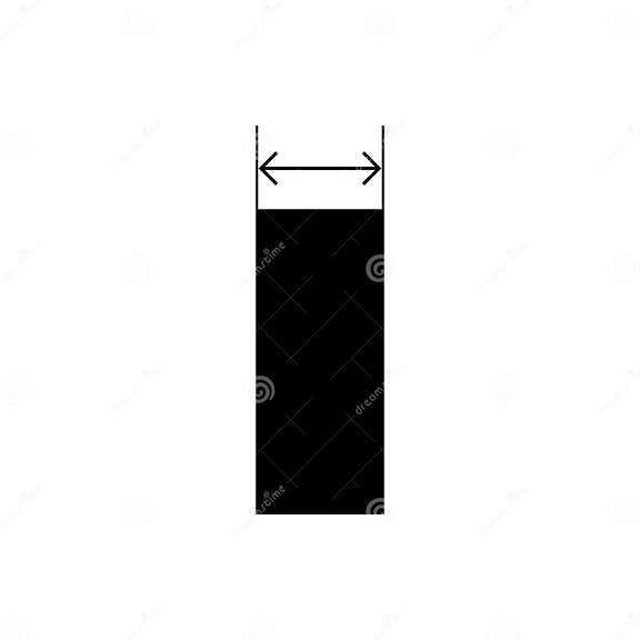 Thickness Icon, Measuring Thickness Stock Illustration - Illustration ...