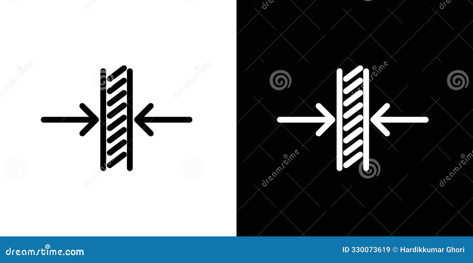 Thickness Icon Vector Set on White Background Stock Illustration ...