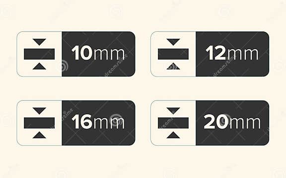 Thickness Icon, Thickness Vector Illustration - Vector Stock Vector ...