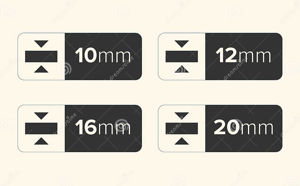 Thickness Icon, Thickness Vector Illustration - Vector Stock Vector ...