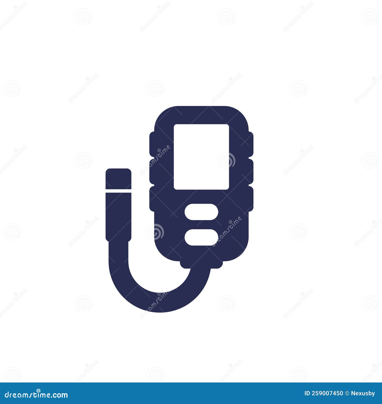 Thickness Meter Icon on White Stock Vector - Illustration of control ...