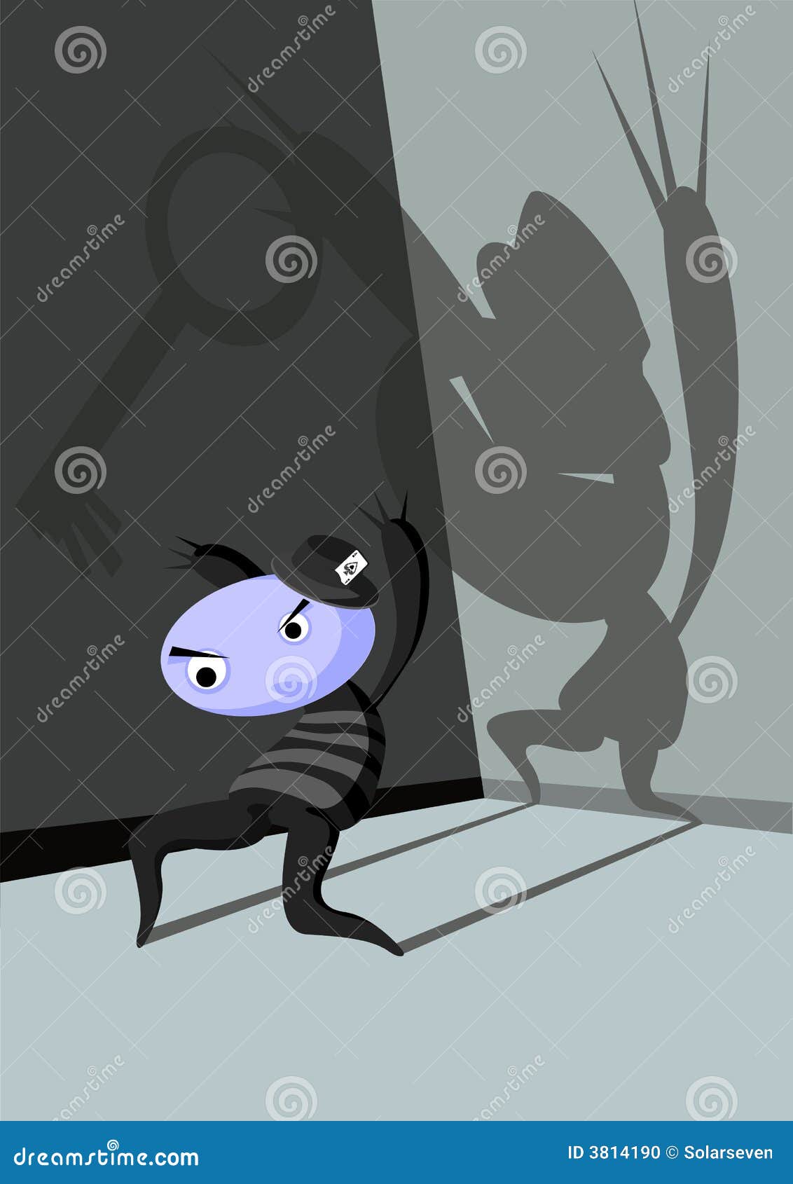 The Thief stock illustration. Illustration of element - 3814190