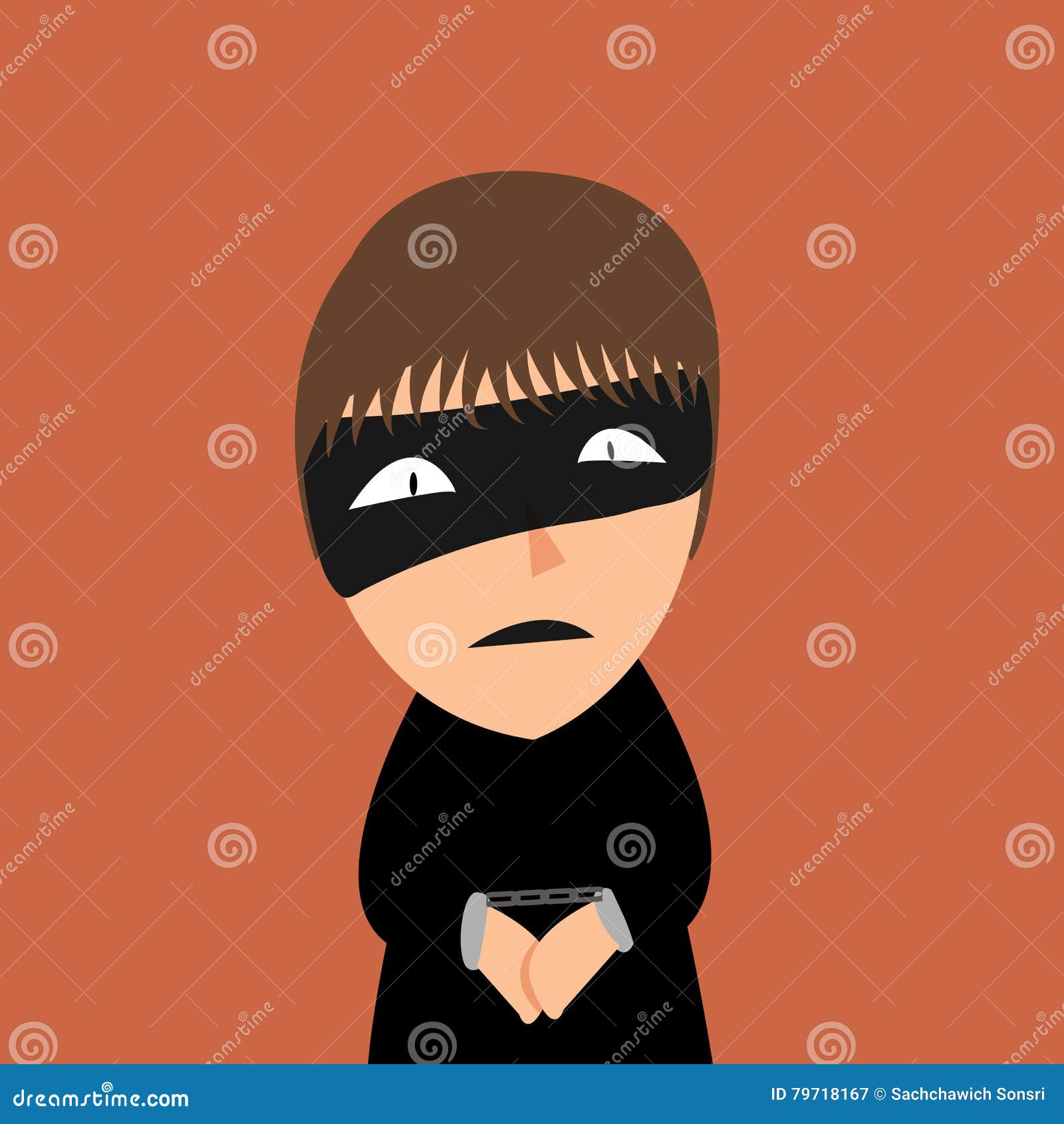 Arrested Thief Prisoner Criminal Hands Handcuff Caught Evil Greedily ...