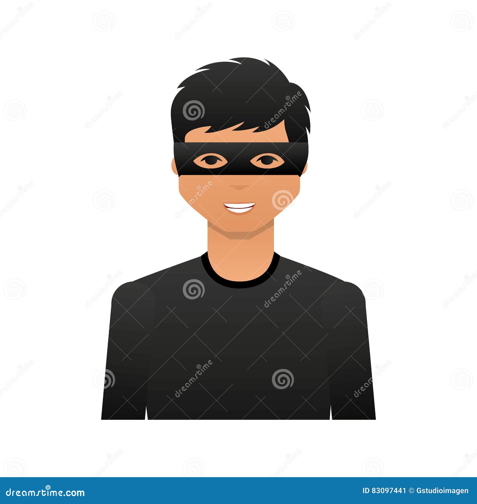 Thief Avatar Character Icon Stock Illustration - Illustration of ...