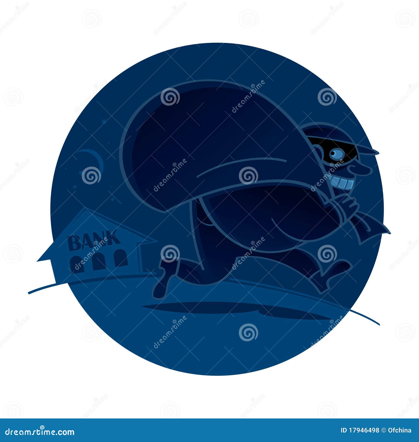 Thief Bank Robber stock vector. Illustration of jump - 17946498