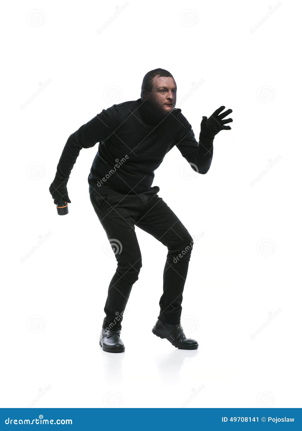 Thief in black mask stock image. Image of outlaw, danger - 49708141
