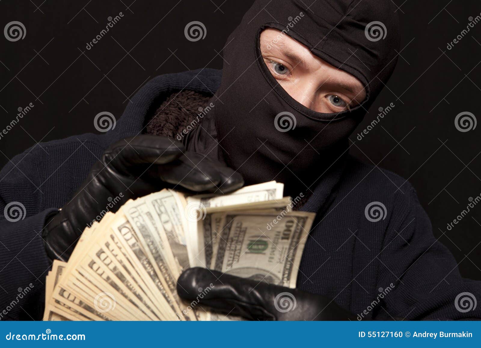 Thief and cash stock photo. Image of money, steal, security - 55127160