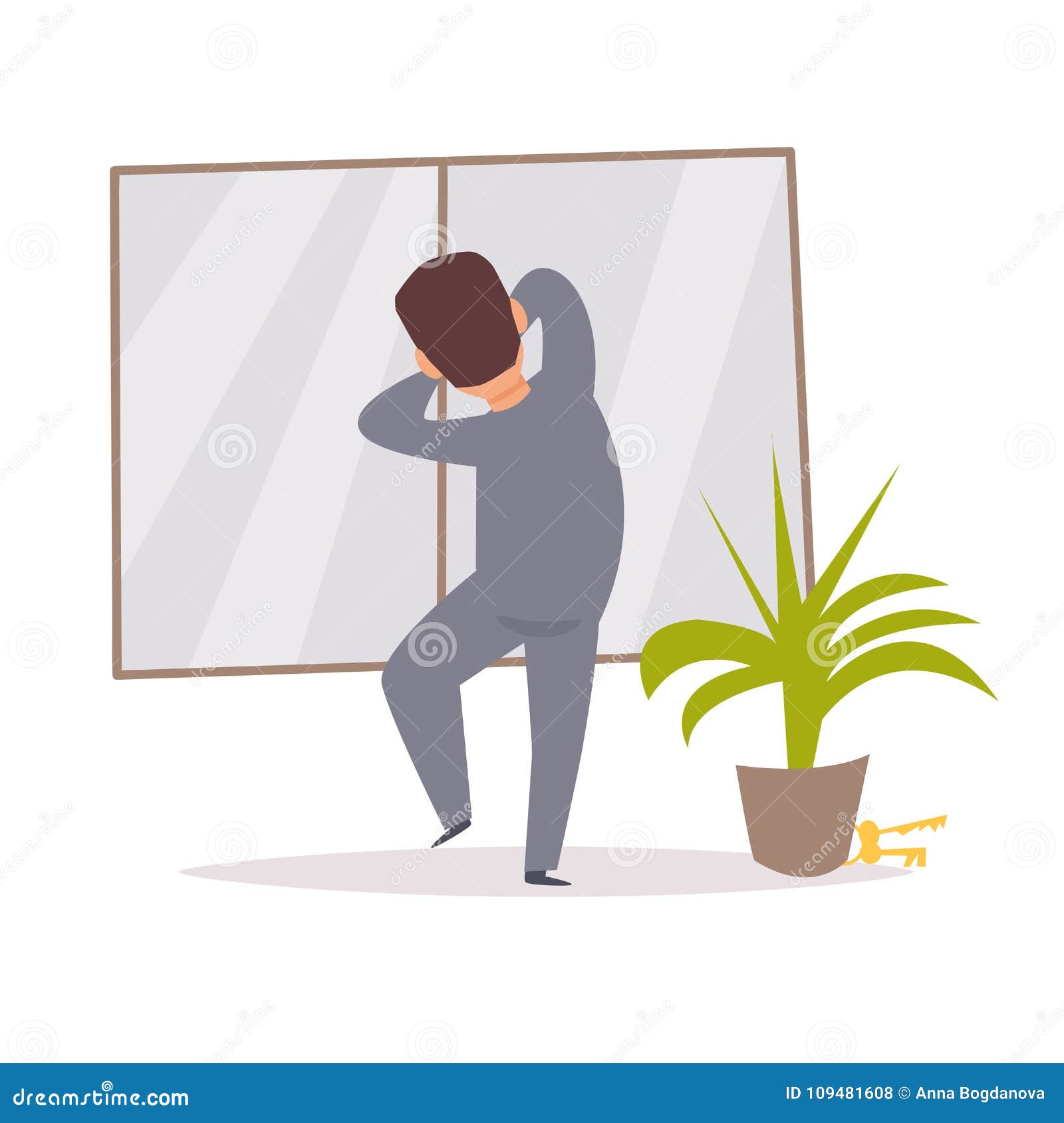 Thief Climbs in Window. Robber Stock Vector - Illustration of flat ...