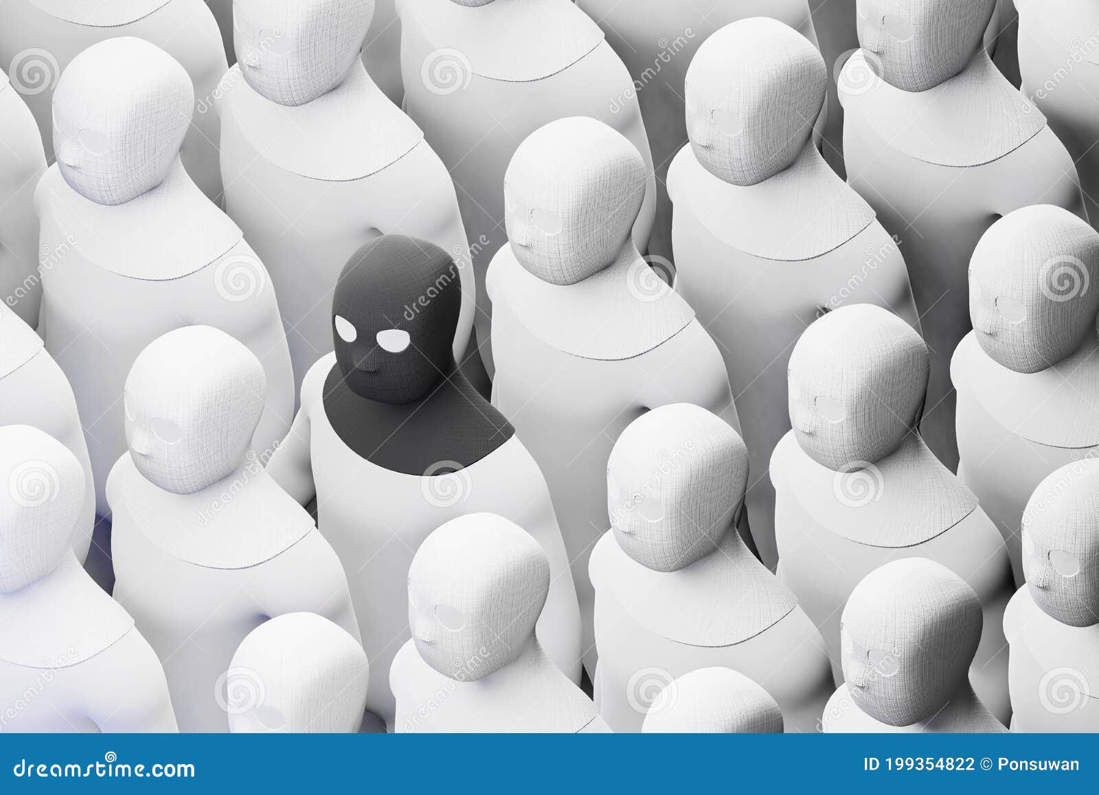 Thief 3d Render Different Concept. Stock Illustration - Illustration of ...