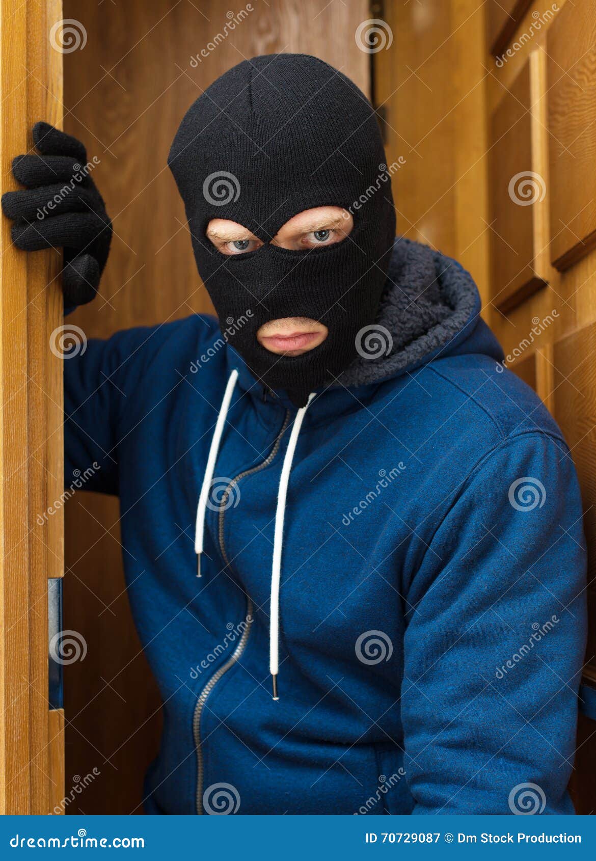 Thief. stock image. Image of home, male, hoody, perpetrator - 70729087
