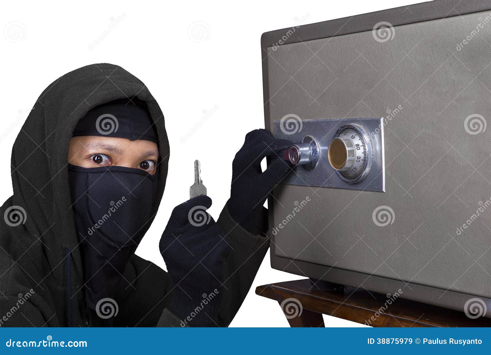 A thief getting the key stock image. Image of dark, illegal - 38875979