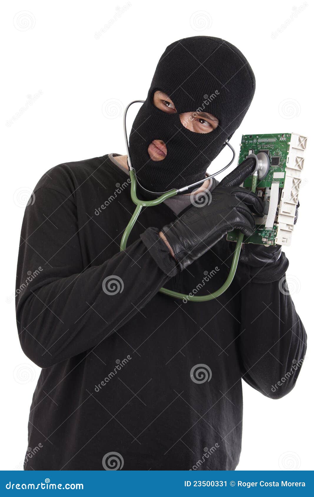 Thief of informatics stock image. Image of robbery, person - 23500331