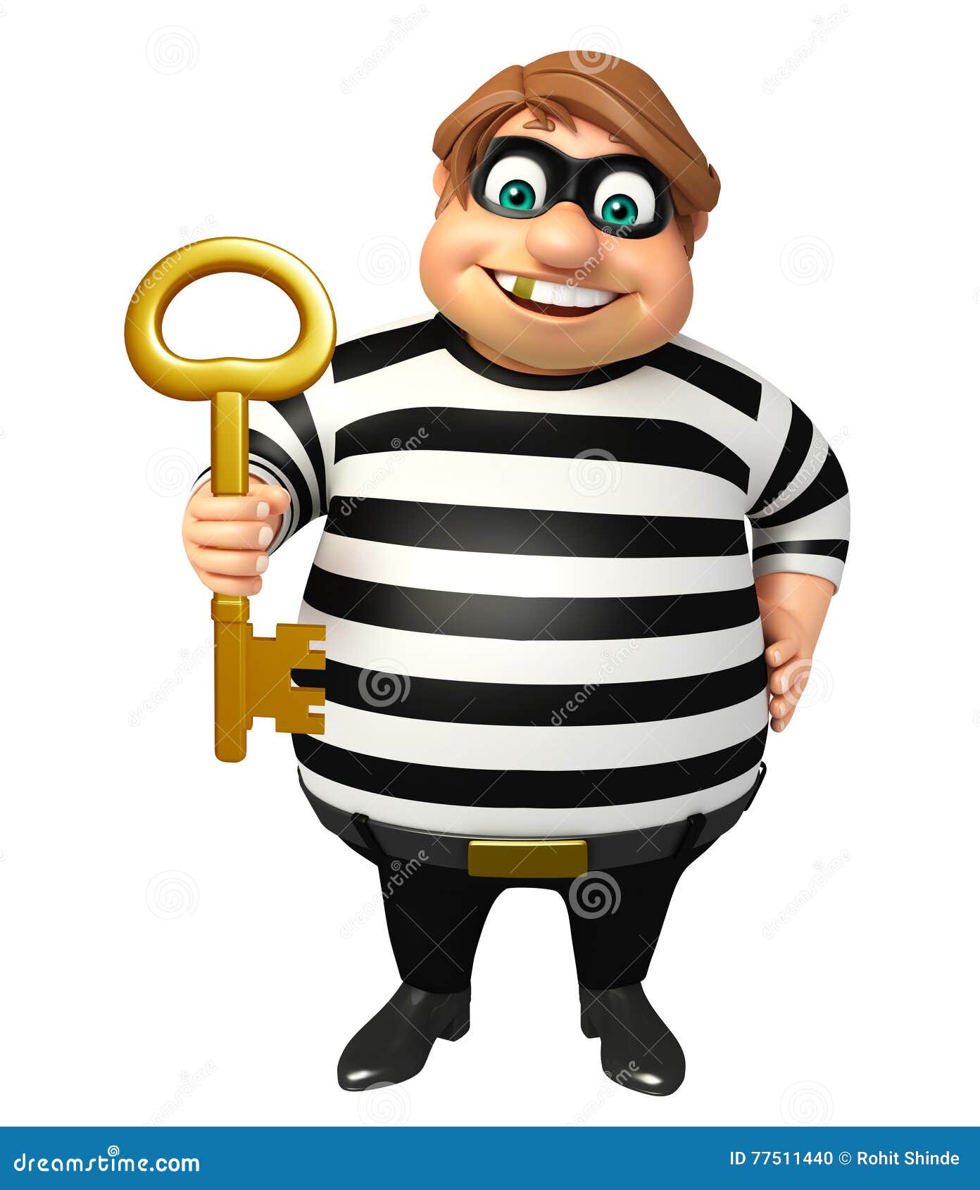 Thief with Key stock illustration. Illustration of hacker - 77511440