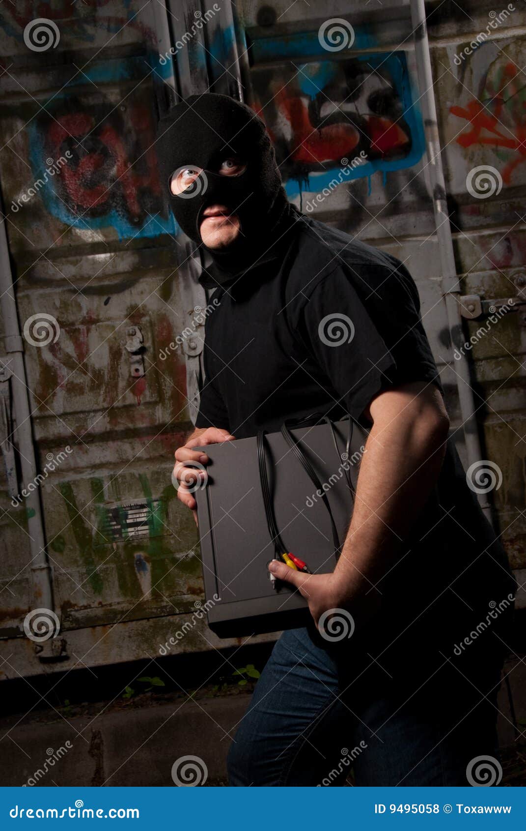 Thief in a mask stock photo. Image of burglar, caucasian - 9495058