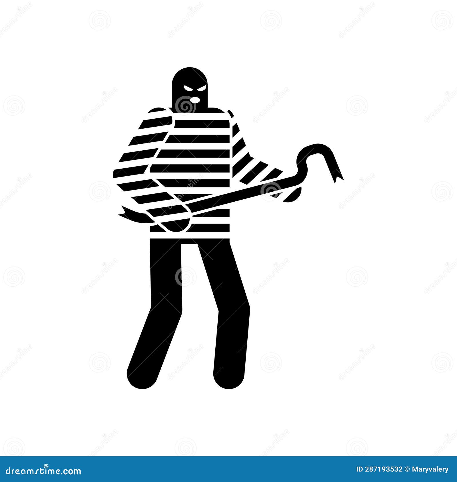 Robber Icon. Simple Element Illustration. Robber Symbol Design From ...