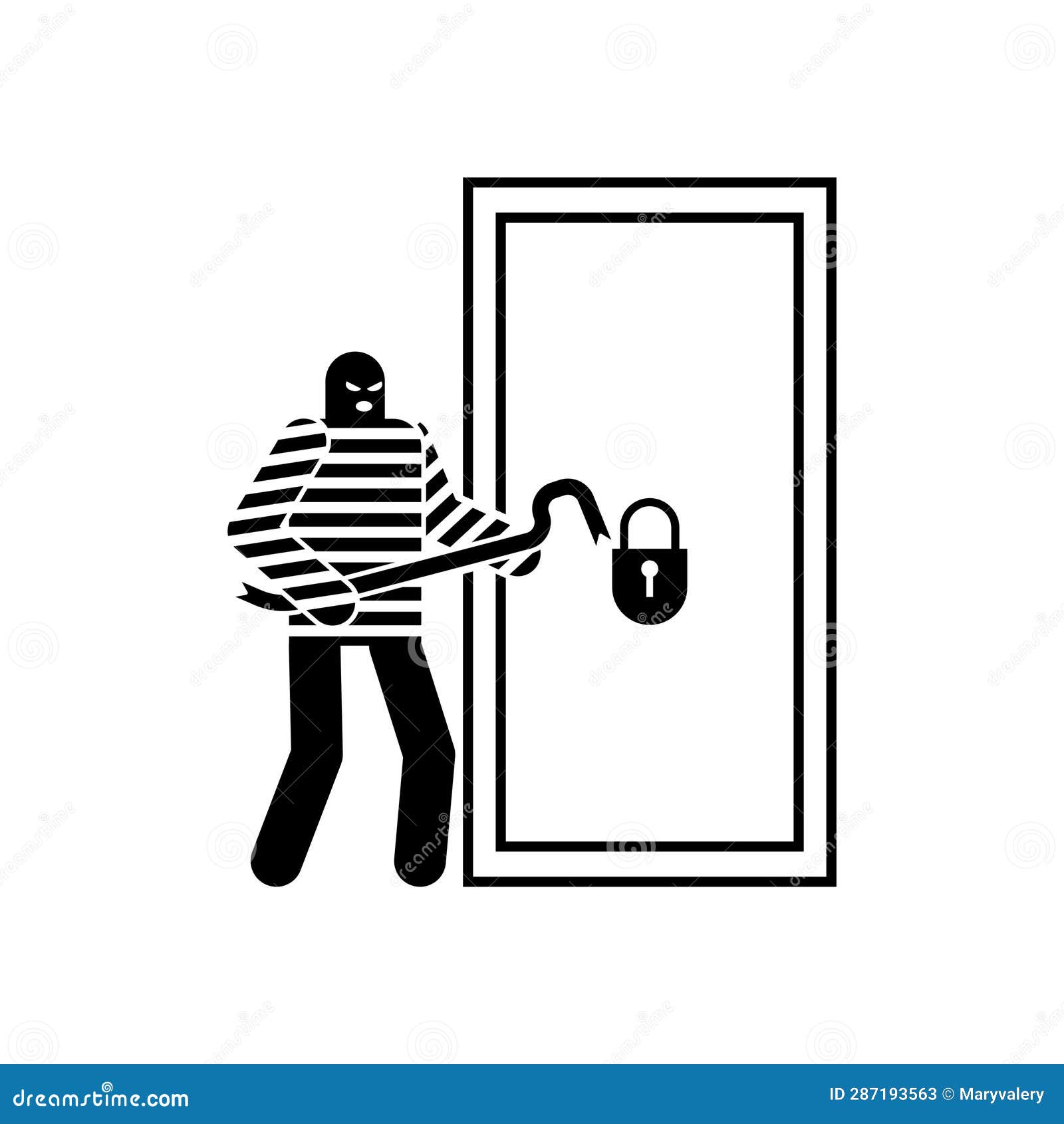 Robber Icon. Simple Element Illustration. Robber Symbol Design From ...