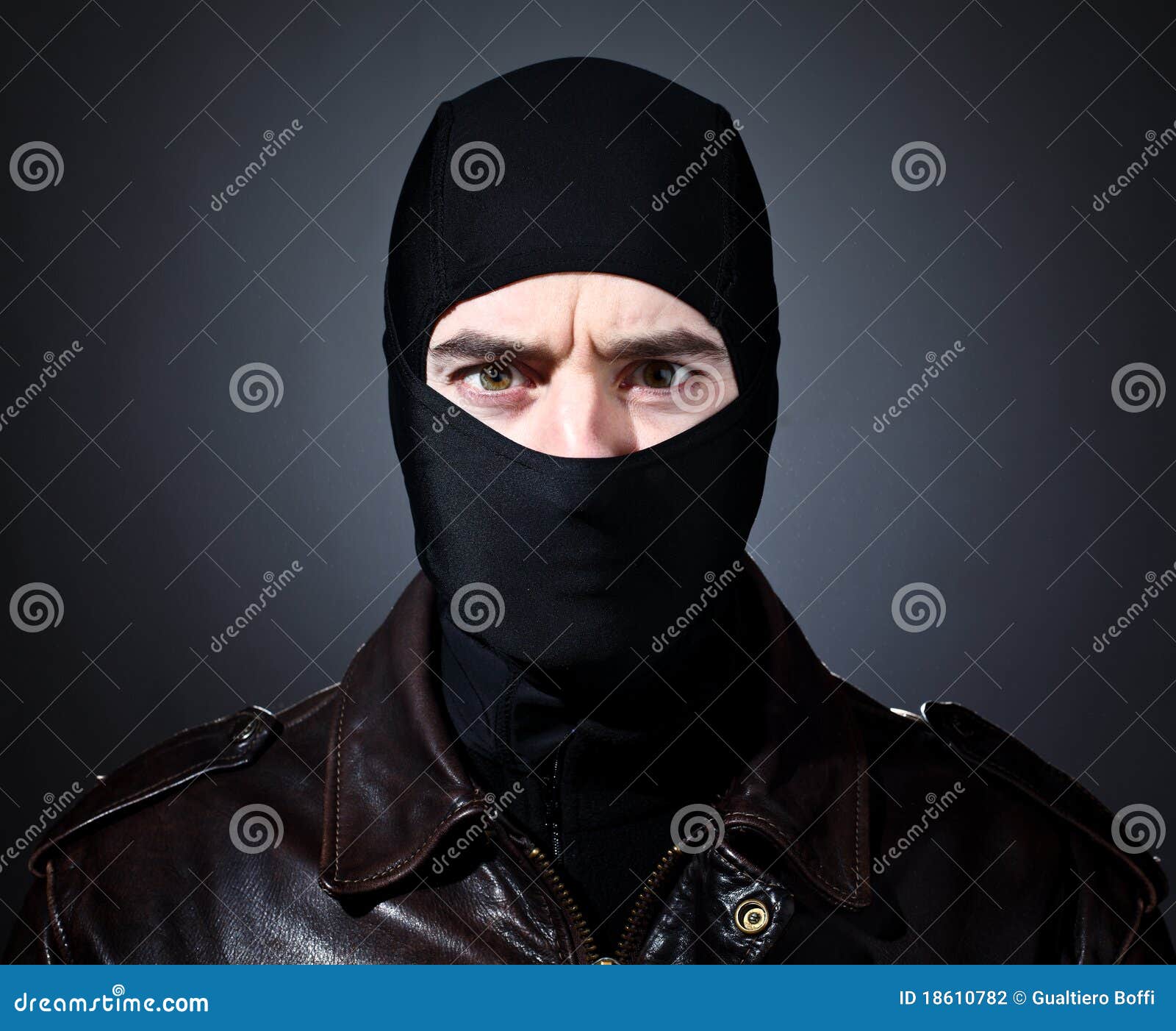 Thief portrait stock photo. Image of bandit, burglary - 18610782