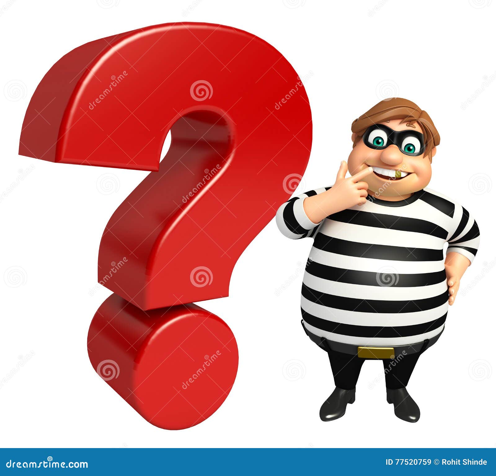 Thief with stock illustration. Illustration of felon - 77520759
